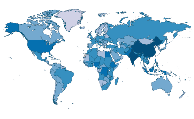 Rural population by Country