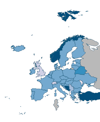 Tariff rate, applied, weighted mean, all products (%) - Europe