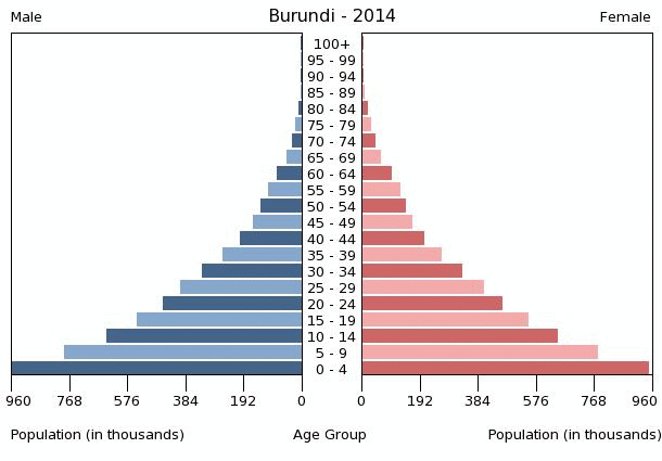 Burundi Age structure - Demographics