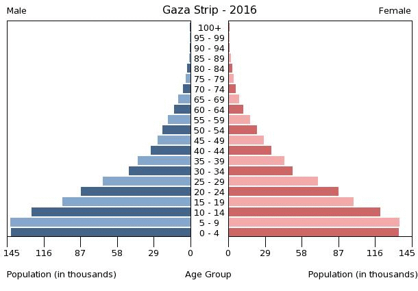 Gaza Strip Age structure - Demographics
