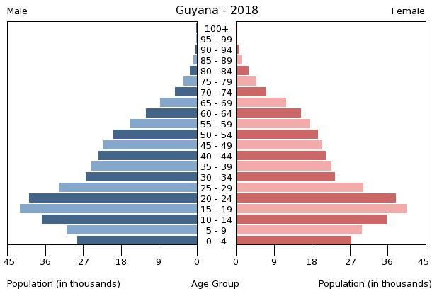 Guyana Age structure - Demographics