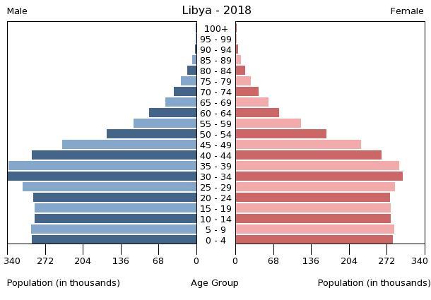Libya Age structure - Demographics