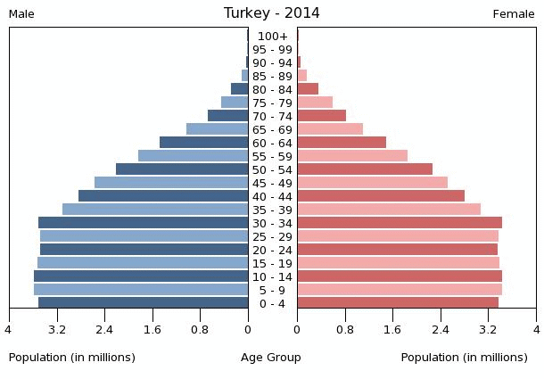 Turkey Age structure - Demographics