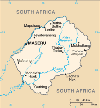 Lesotho Location - Geography