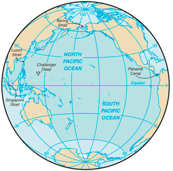 Pacific Ocean Geographic coordinates - Geography